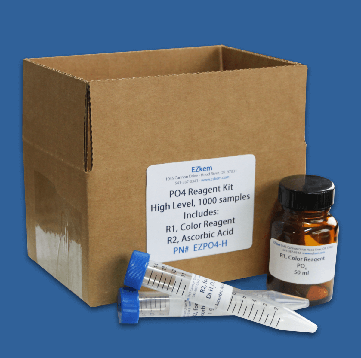 EasyChem 200 Reagent Kit for PO4, High Level, 1000 Samples - EZkem