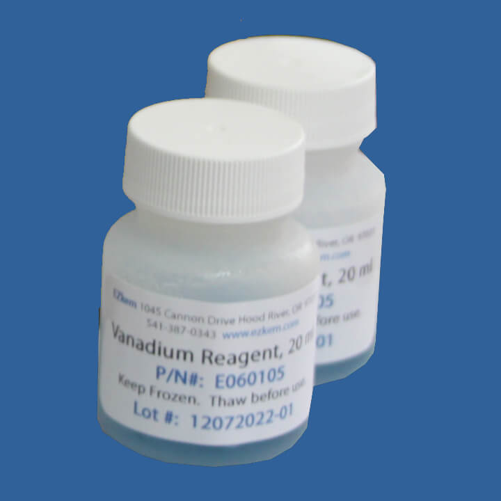 Vanadium Reagent - 10 pack/20ml Each - EZkem